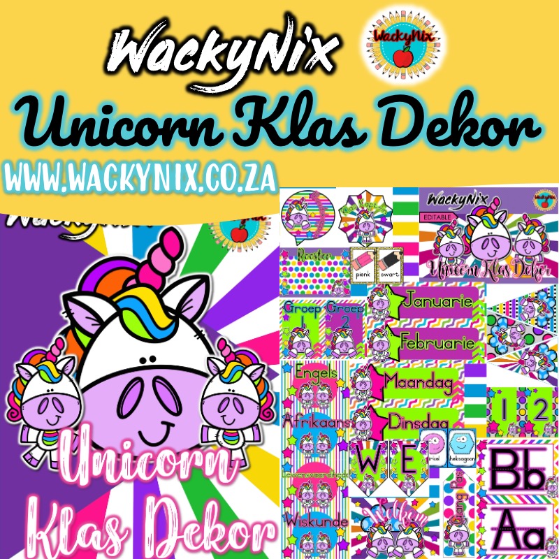 Unicorn Klas Dekor D61 - WackyNix